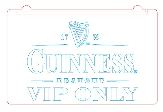 Guinness Harp Stencil