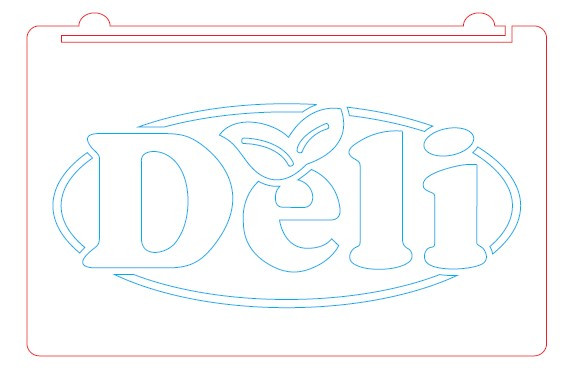 Deli Sign: Vibrant LED Illumination for Your Delicatessen