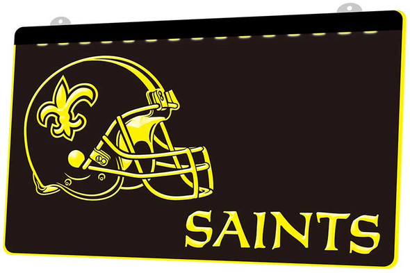 3D engraved custom made acrylic LED New Orleans Saints sign