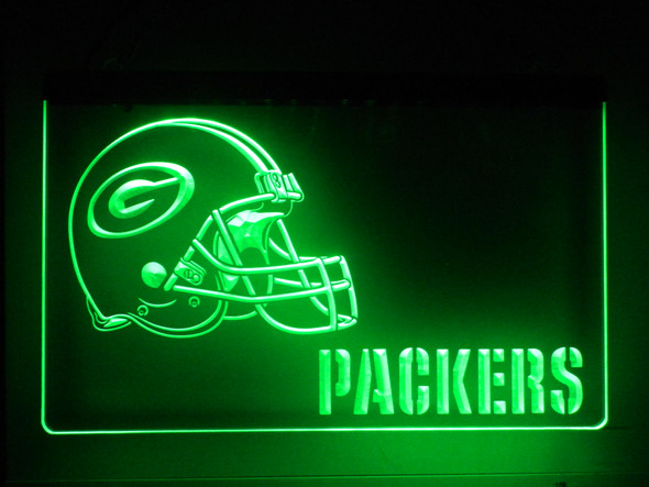 3D engraved acrylic LED Green Bay Packers sign (A)