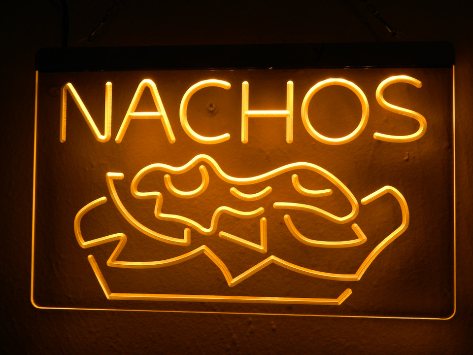 Custom Nachos Acrylic LED Sign