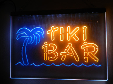 Tiki Bar LED Sign - Authentic, Eye-Catching Décor
