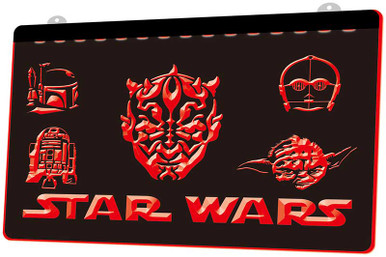 Star Wars Light: Custom Made Acrylic LED Sign