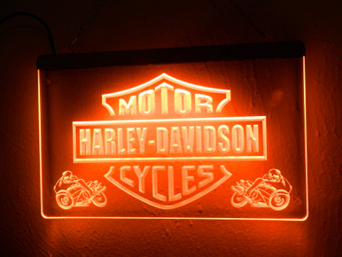 Custom made acrylic LED Harley Davidson light up sign (44)