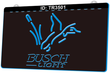 Busch Light LED Sign - Duck Hunting Acrylic LED Sign