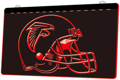 3D engraved custom made acrylic LED Atlanta Falcons Sign (A)