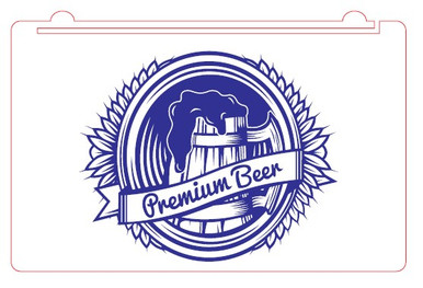 Premium Beer Sign: Custom Made Acrylic LED Sign