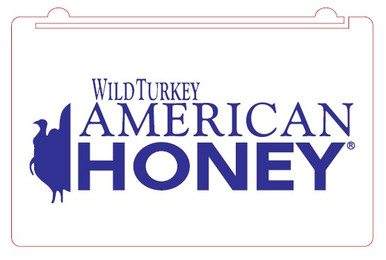 Wild Turkey Sign: Acrylic LED for American Honey