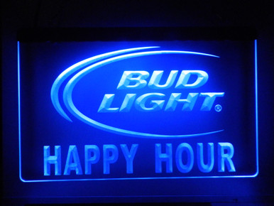 3D Engraved Custom Made Acrylic LED Bud Light Sign (C4)