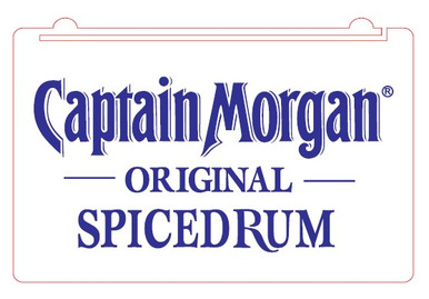 3D Engraved Custom Made Acrylic LED Captain Morgan Sign (G)