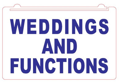 Weddings & Functions Sign | Acrylic LED Décor