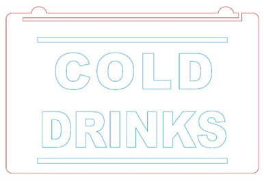Cold Drinks LED Sign | Brighten Up With Cold Drinks Light