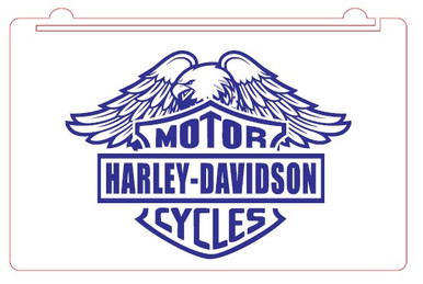 Custom Made Acrylic LED Harley Davidson light up sign (V)