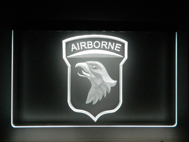 3D Engraved Custom Made Acrylic LED Airborne Sign (A)