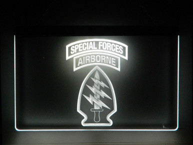 3D Engraved Custom Made Acrylic LED Airborne Sign (B)