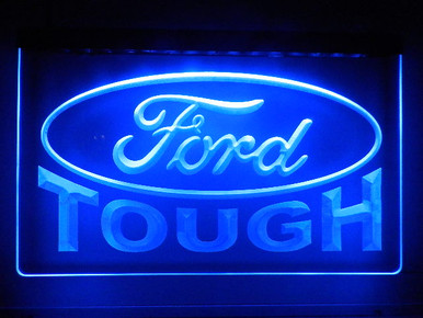 3D engraved custom made acrylic LED Ford Tough Sign