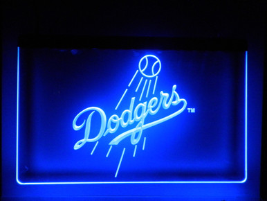 3D Engraved Custom Made Acrylic LED Los Angeles Dodgers Sign