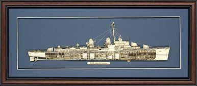 USS Allen M Sumner Wood Model