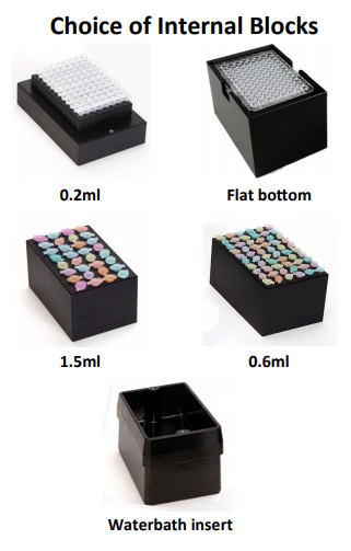 Hybex flat-bottom heat block for microplate