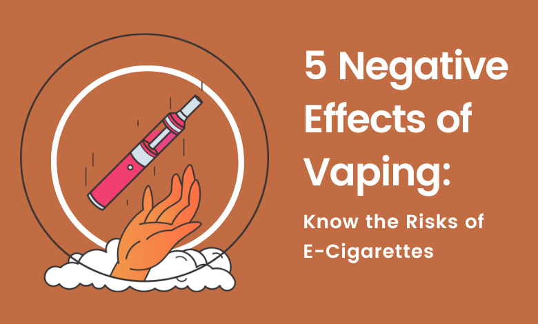 5 Negative Effects of Vaping - Vape More Inc