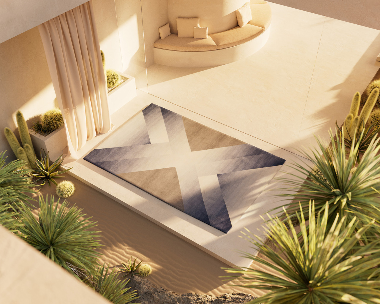 Solstice Dusk Tibetan Wool Cut Pile rug