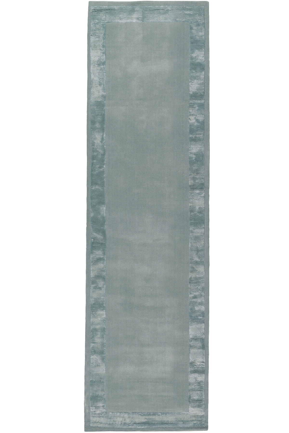 Silk Border Lots Blue Runner rug by Farrow & Ball