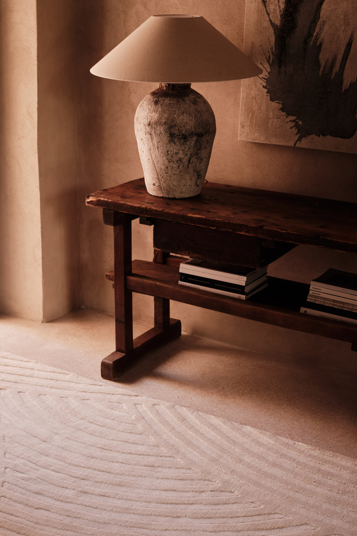 Sono Shell Handloomed Tibetan Wool Cut Pile & Carving rug