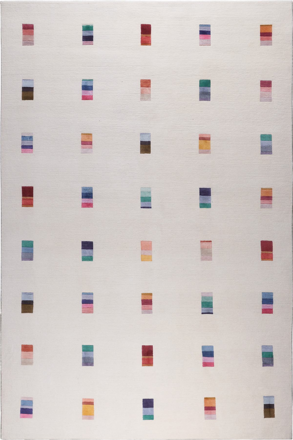 Spectra Ivory Tibetan Wool Cut Pile rug by Paul Smith