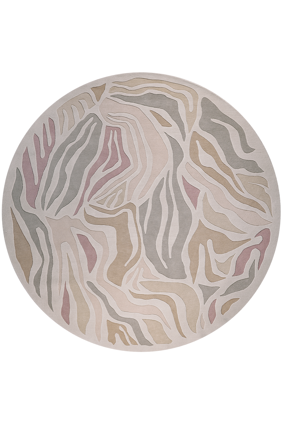 Rêverie Blonde Round Wool Standard & Short Cut Pile rug