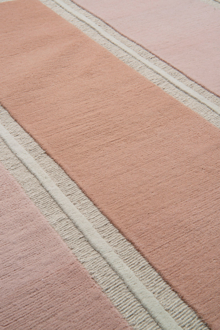 Comet Day Pink Ombré All Wool Rug by The Rug Company