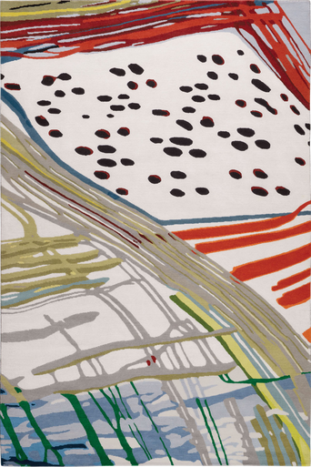 Harvest Multi Tibetan Wool Cut Pile rug by Chihuly