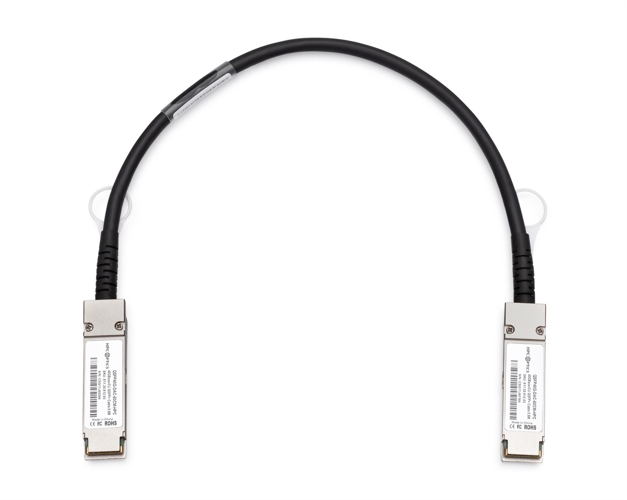 Fortinet Compatible FN-CABLE-QSFP+05 0.5m QSFP+ Twinax Cable