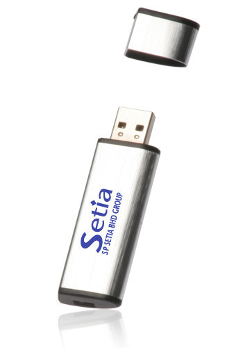 32GB Brushed Silver USB Drives | USB01332GB - Discountmugs