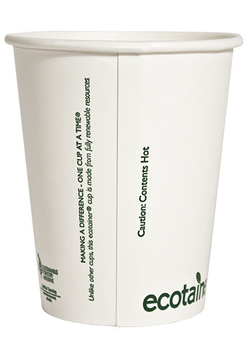 8 oz. Ecotainer Compostable Paper Hot Cups | TSET8 - Discountmugs