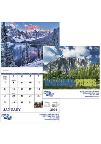 Good Value Canadian National Parks Calendars |X30235 - Discountmugs