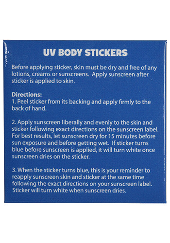 3-Pack Sunburn Alert UV Color-Changing Stickers | X20507 - Discountmugs