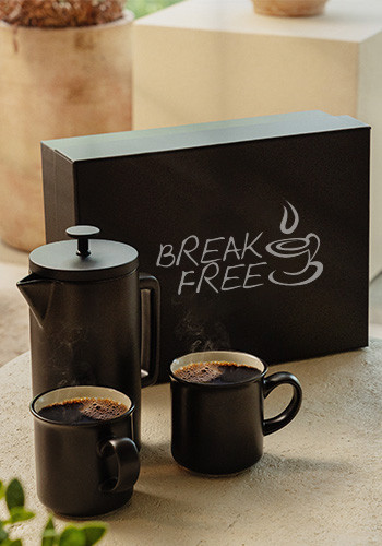 HIGHLAND Porcelain French Press Coffee Set | SPCLF112 - Discountmugs