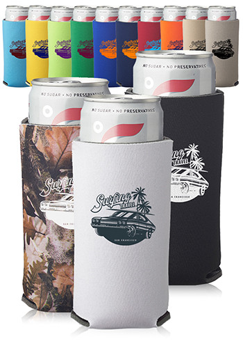 Custom Can Coolers- Beer Coozies & Coolies with Logo | DiscountMugs