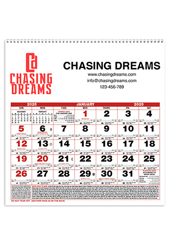 Small Almanac Triumph Calendars | X11417 - Discountmugs