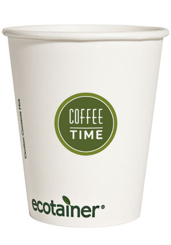 8 oz. Ecotainer Compostable Paper Hot Cups | TSET8 - Discountmugs