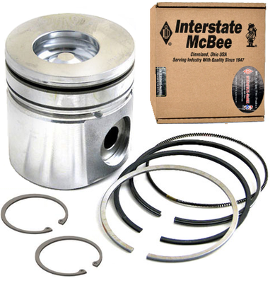 Interstate-McBee M-3802160 Piston Kit (STD Marine Bowl) | 89–98 5.9L ...
