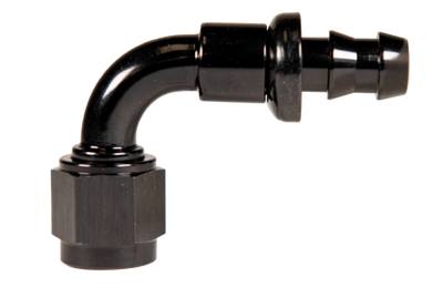 CPP 90 DEGREE 10AN BLACK PUSHLOCK ELBOW