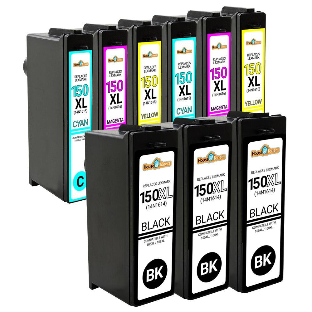 Compatible Ink Cartridge for Lexmark #150XL (14N1618) HY Yellow ...