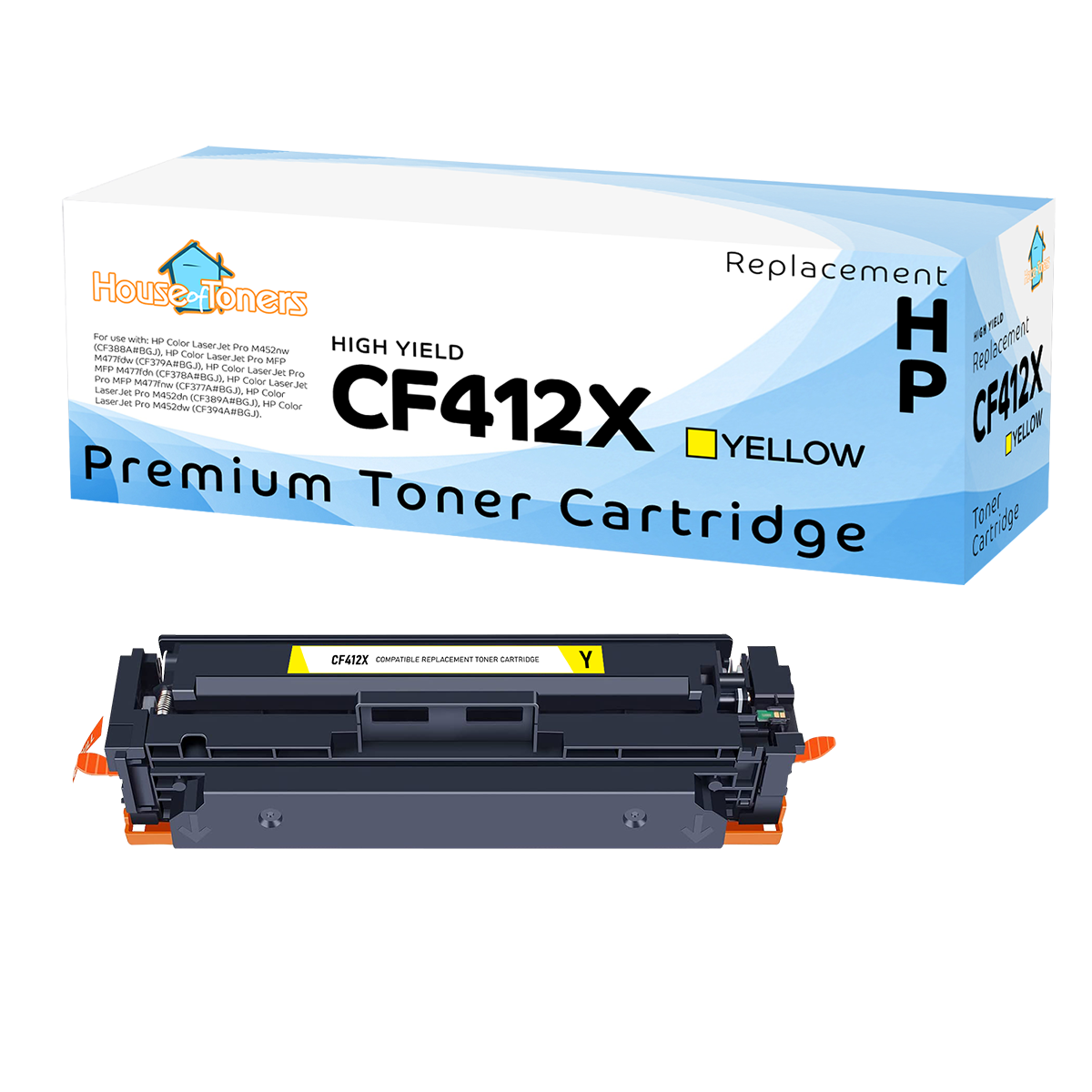 Compatible Toner for HP 410X (CF412X) HY Yellow