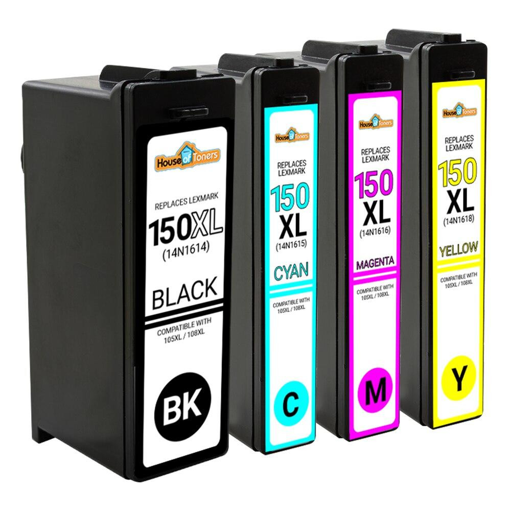 Compatible Ink Cartridge for Lexmark #150XL (14N1618) HY Yellow ...