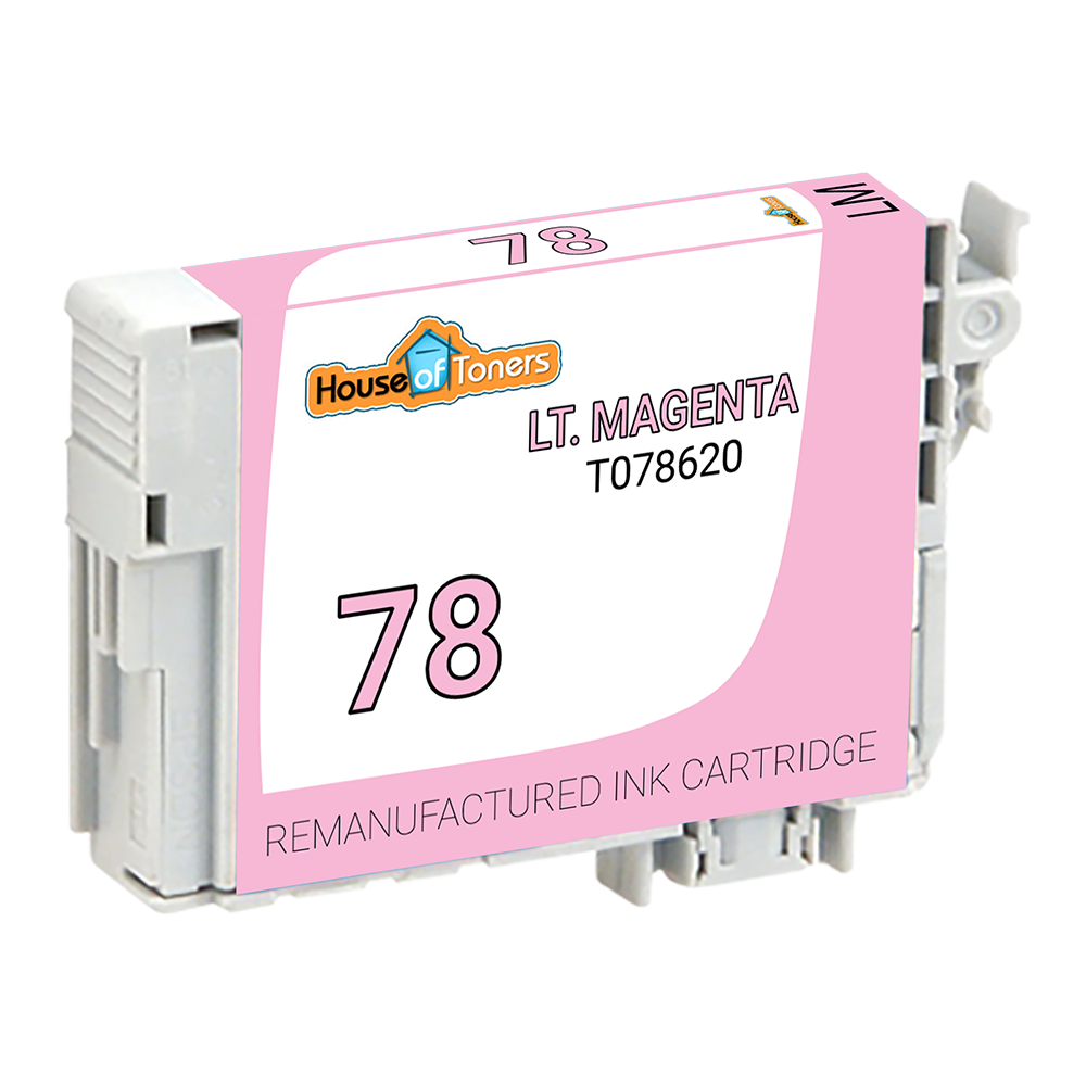 Remanufactured Ink Cartridge for Epson T0786 (T078620) Light Magenta ...