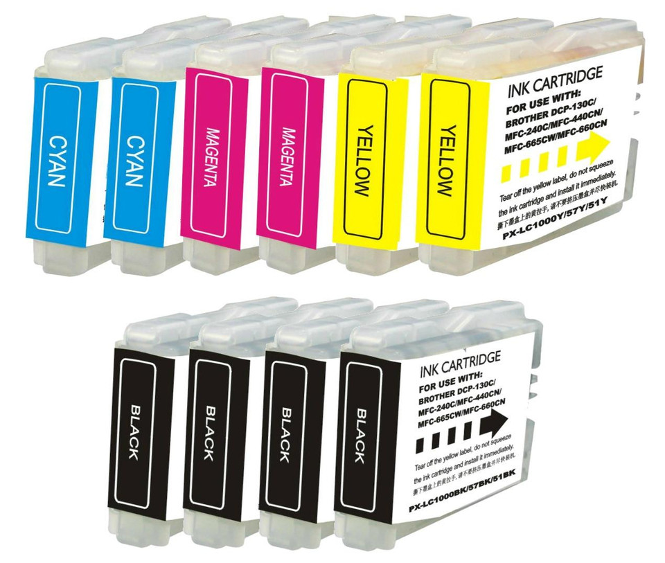 Compatible Ink Cartridge for Brother LC51 10PK - 4B/2CMY | Houseoftoners
