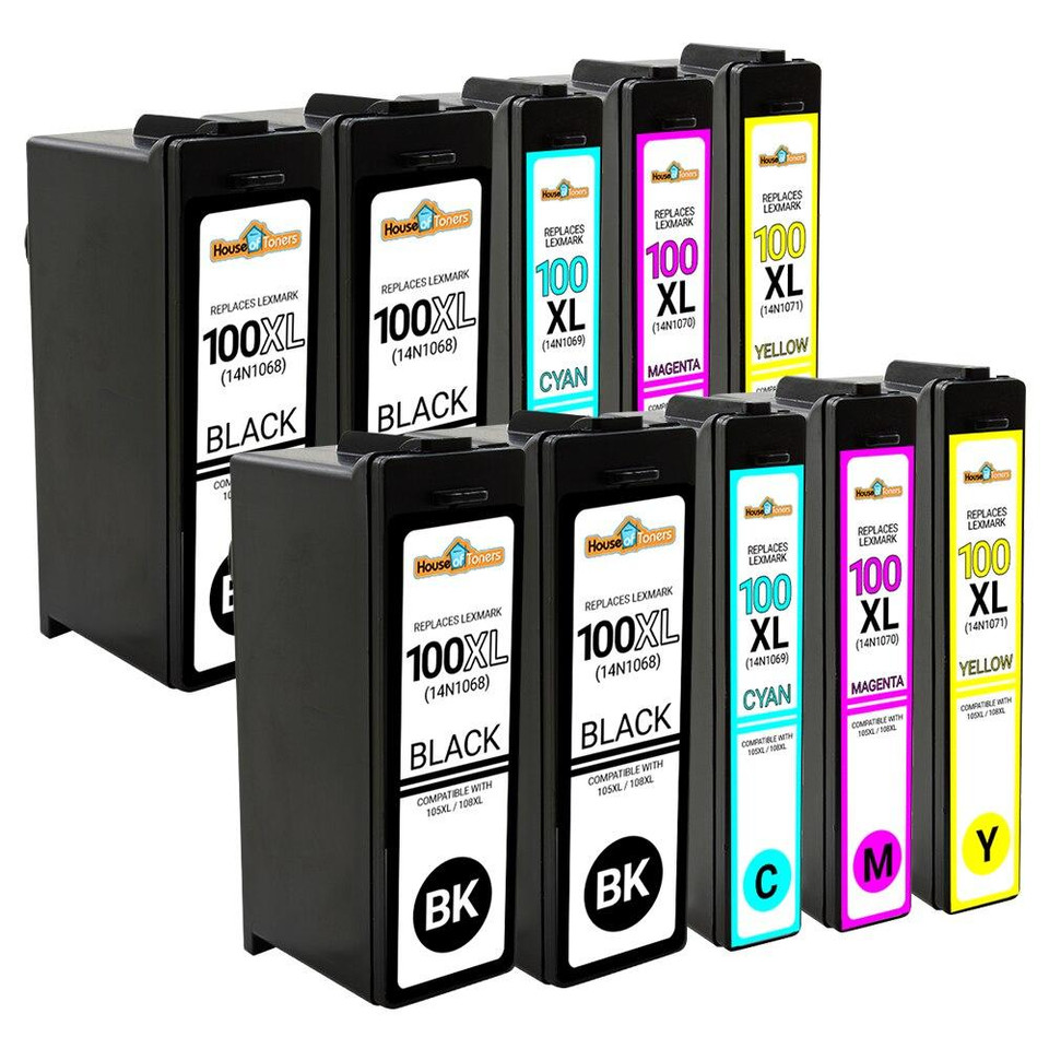 Compatible Ink Cartridge for Lexmark #100XL HY 3PK - CMY | Houseoftoners
