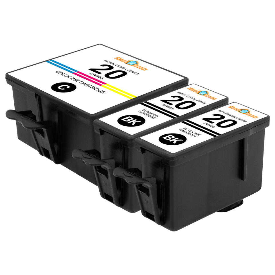 Compatible Ink Cartridge for Dell Series 20 3PK - 2B/1C | Houseoftoners