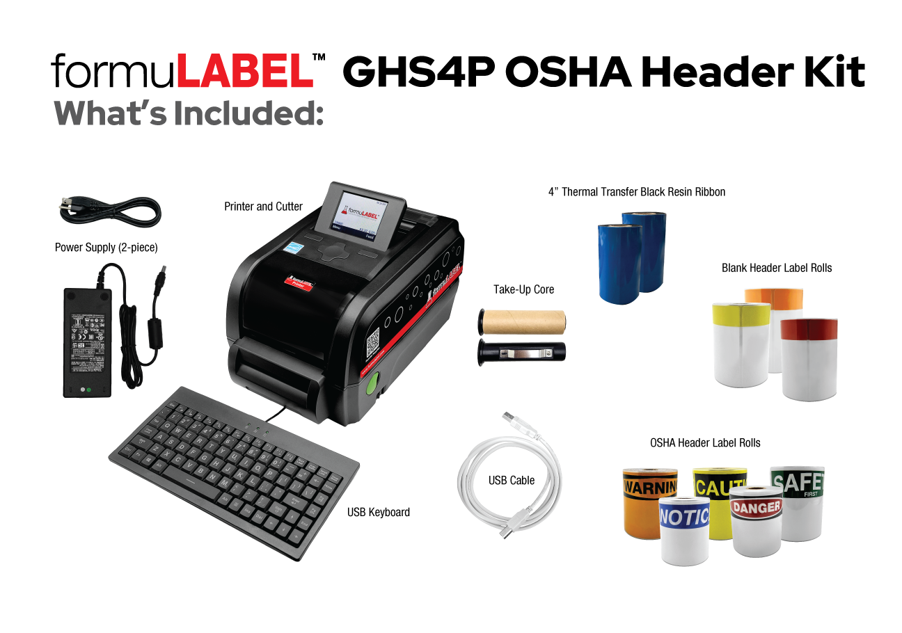 formuLABEL OSHA Header Printer Kit